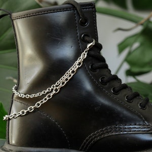 Simple Cable Boot Charm Chain | Punk Pull Loop Shoe Accessories - Etsy