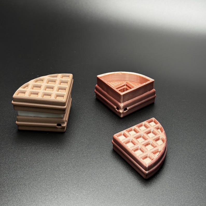 3D Printed Ice Cream Waffle Keycap | ASMR Clicker Fidget - Etsy