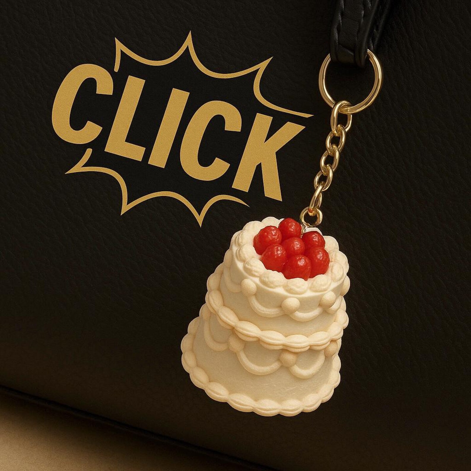 Strawberry Cake Keycap Fidget Clicker Keychain (3D Printed) - Etsy