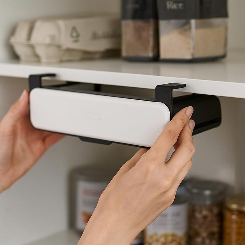 3D Printed Pull-down Spice Rack Drawer – Under Cabinet Organizer for ...