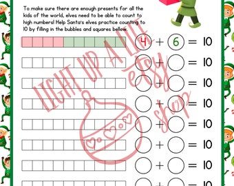 Math Worksheet Elementary Christmas Math Addition Subtraction First ...