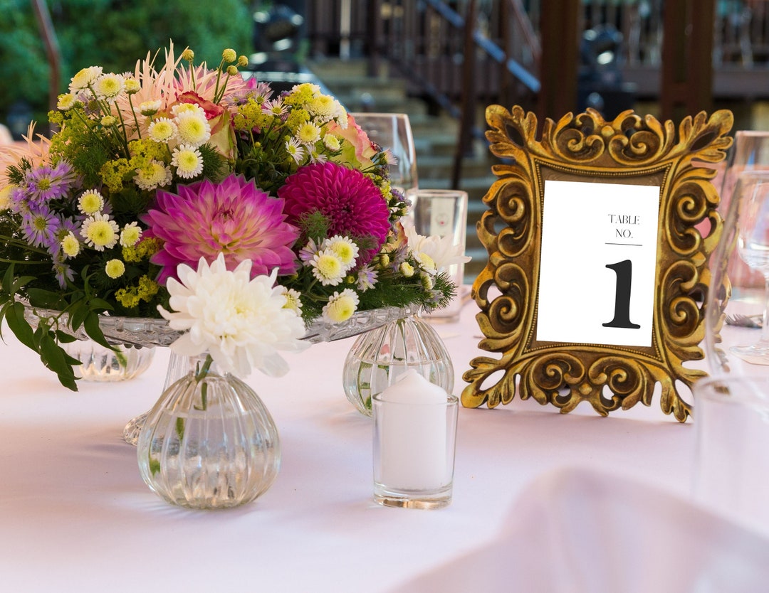 Table Numbers - Wedding - Funky Font - Etsy