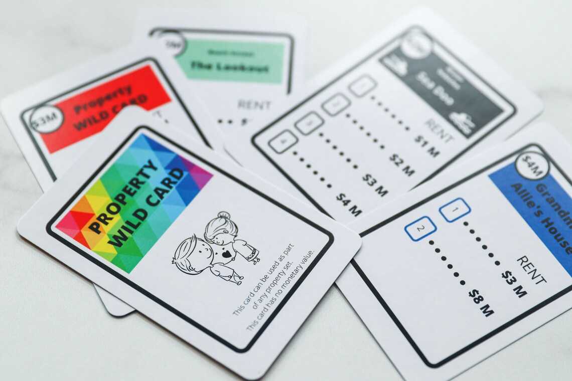 Custom Monopoly Deal - Marital Deal Card Game (editable Digital ...