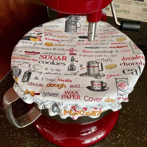 XL Kiss the Cook Bowl Cover Baking Theme Bowl Cover | Etsy