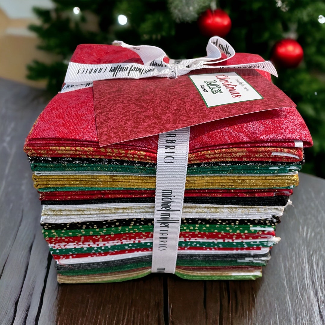 Christmas Mix 25 Pc Fat Quarter Bundle Michael Miller - FQ0328 - Etsy