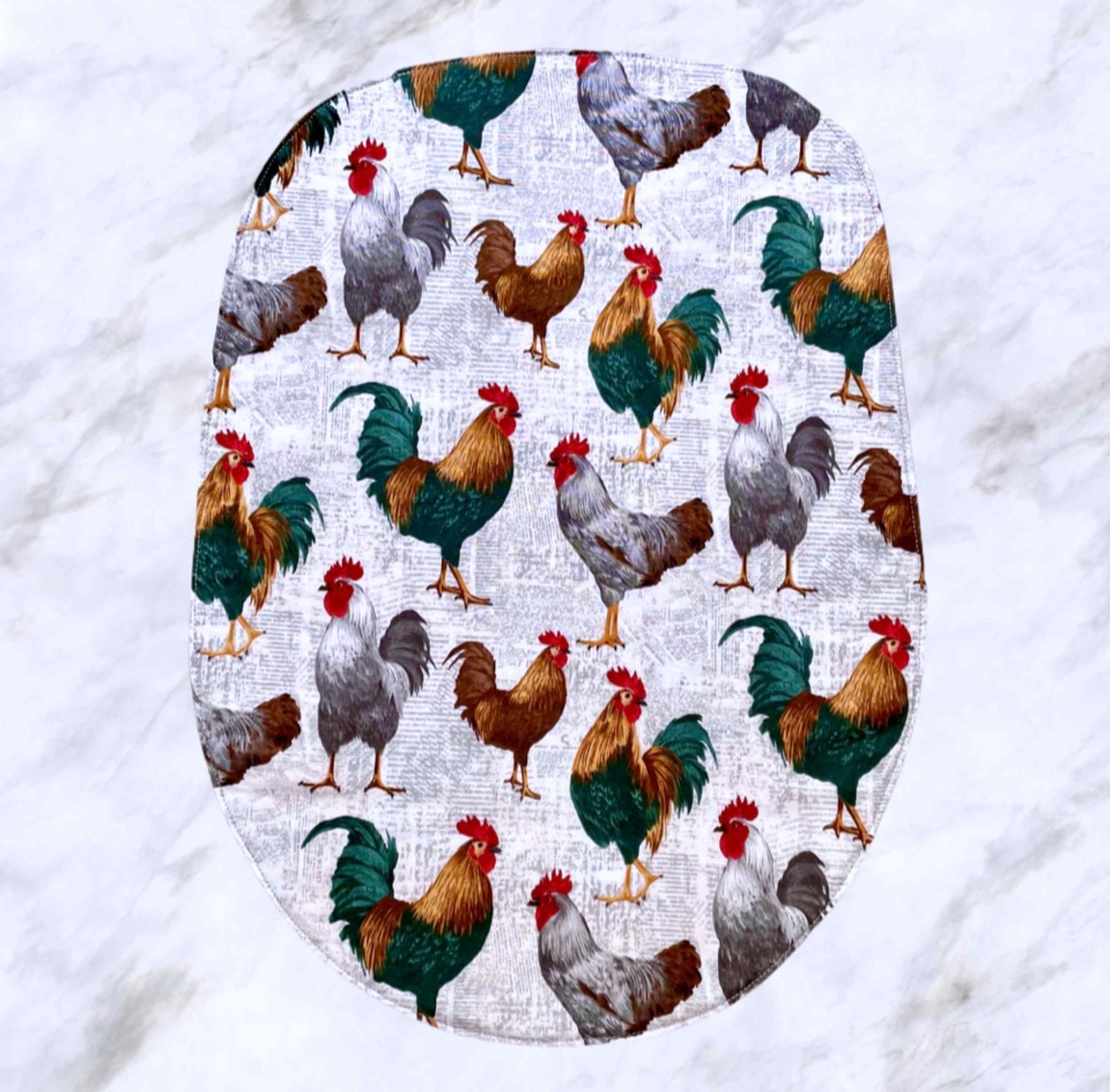 XL Bright Roosters and Chickens Mixer Bowl Cover Rooster - Etsy