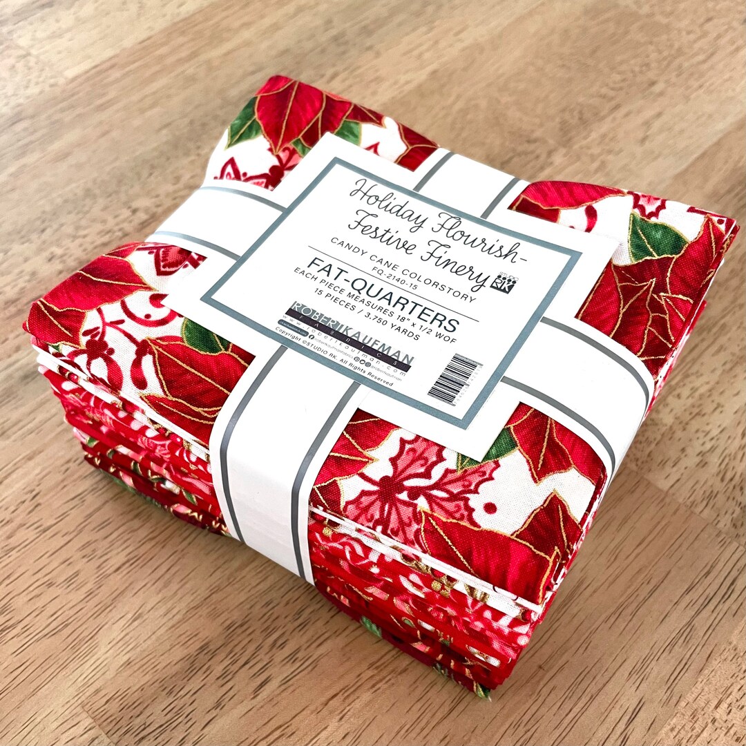 Holiday Flourish Festive Finery 2024 Candy Cane Colorstory - FQ Bundle ...