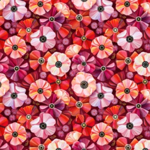 Poppy Head Fabric | Sunday Collection | Figo Fabrics D90630-26 | Fabric ...