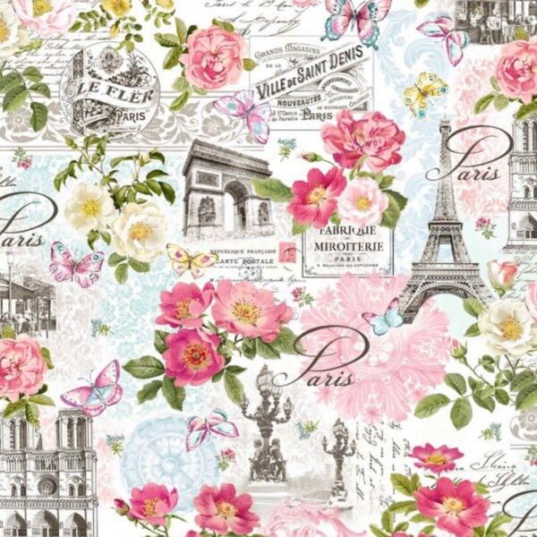 Paris Fabric - Etsy