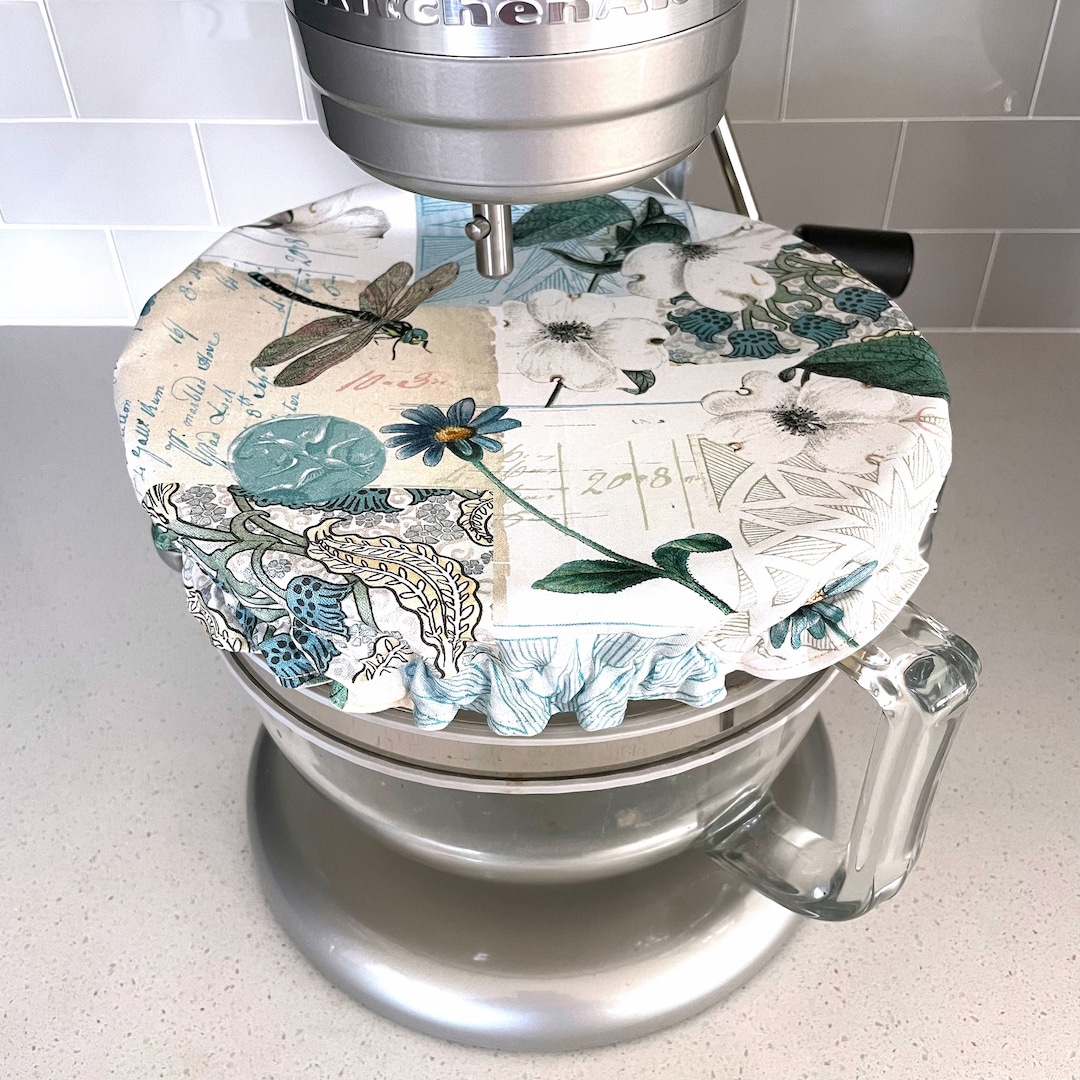 Floral Dragonfly XL Mixer Bowl Cover | Kitchenaid Mixer Bowl Cover ...