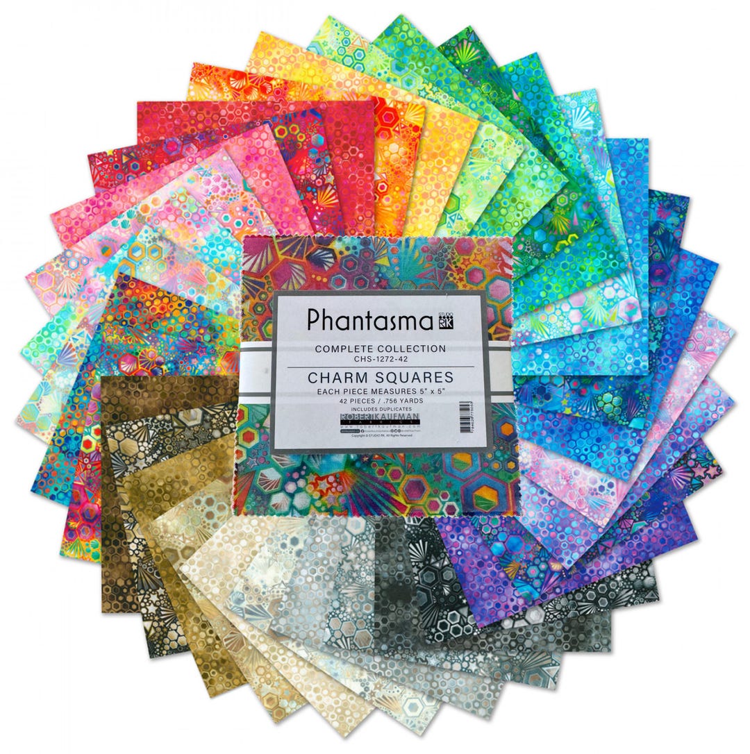 Phantasma Charm Pack 5 X 5 in 42 Pcs Robert Kaufman CHS-1272 - Etsy
