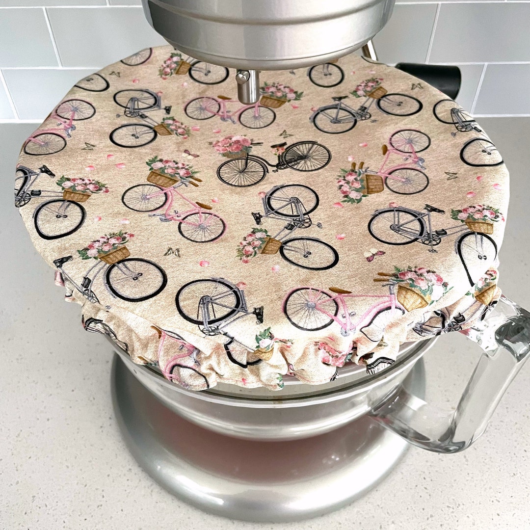 XL Floral Bicycle Mixer Bowl Cover | Kitchenaid Mixer Bowl Cover ...
