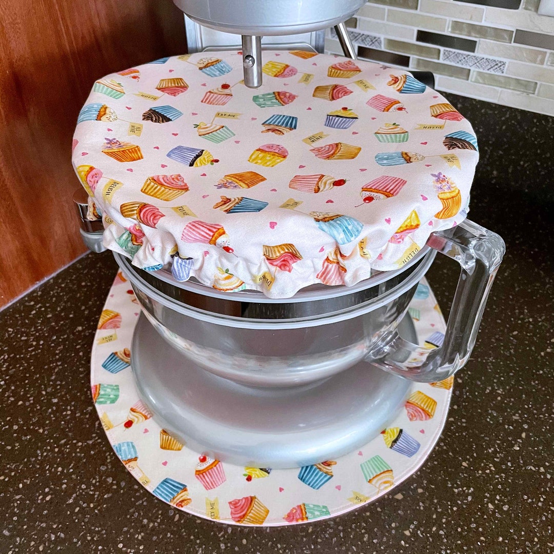 Cupcake Kitchenaid Set XL Cupcake Mixer Bowl Cover Stand - Etsy