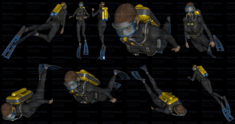 Clip Art, Character, Diver, Skin Diver, Scuba Diver, Image, Png, Scuba ...