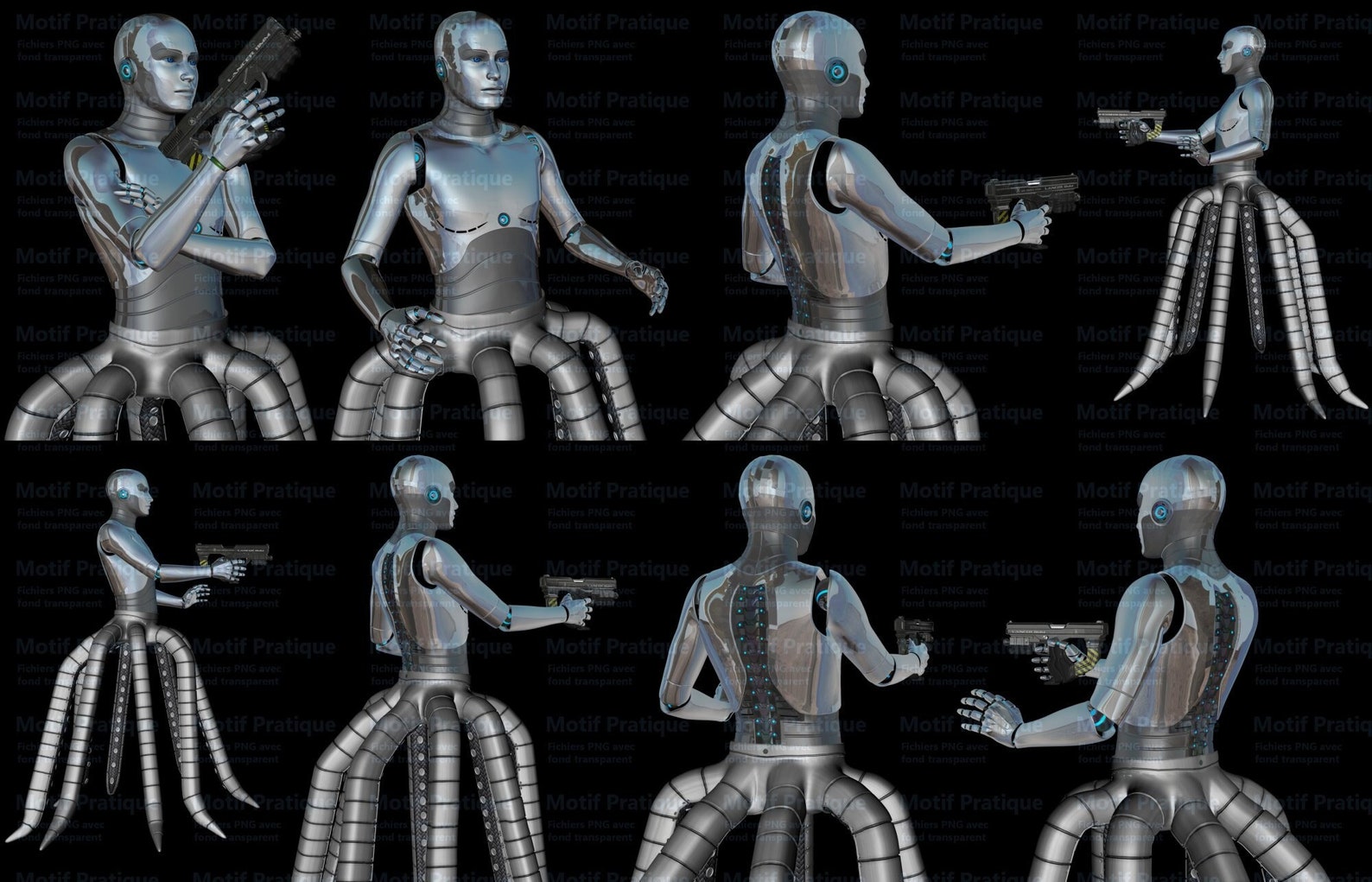 Character, Character, Robot, Png, Overlay, Photoshop, GIMP - Etsy