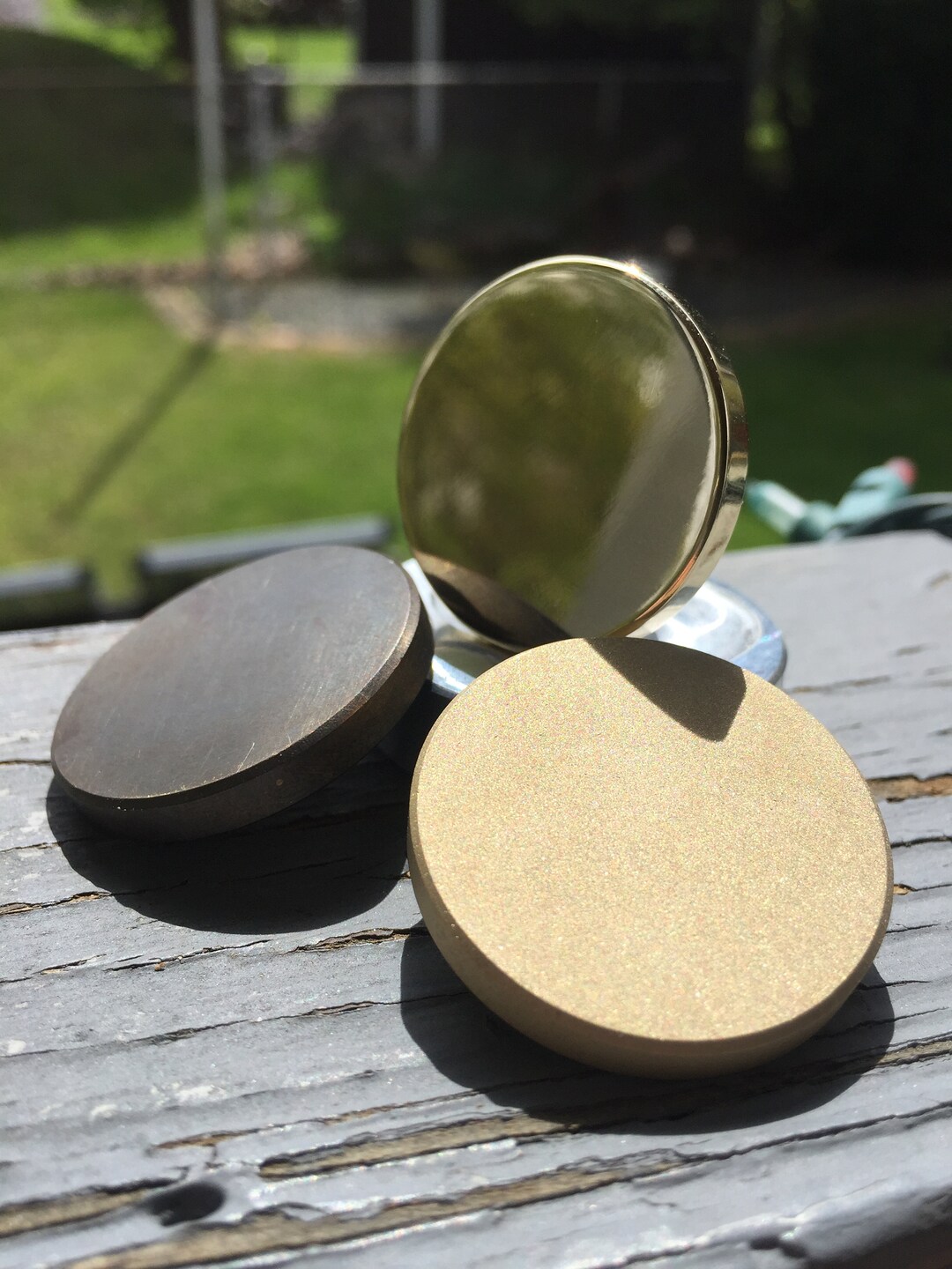 Solid Brass Worry Coin, Contact Coin, Pocket Coin - Etsy