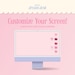 20 Pink Gingham Bow Desktop Folder Icons | Apple MacBook and Windows ...