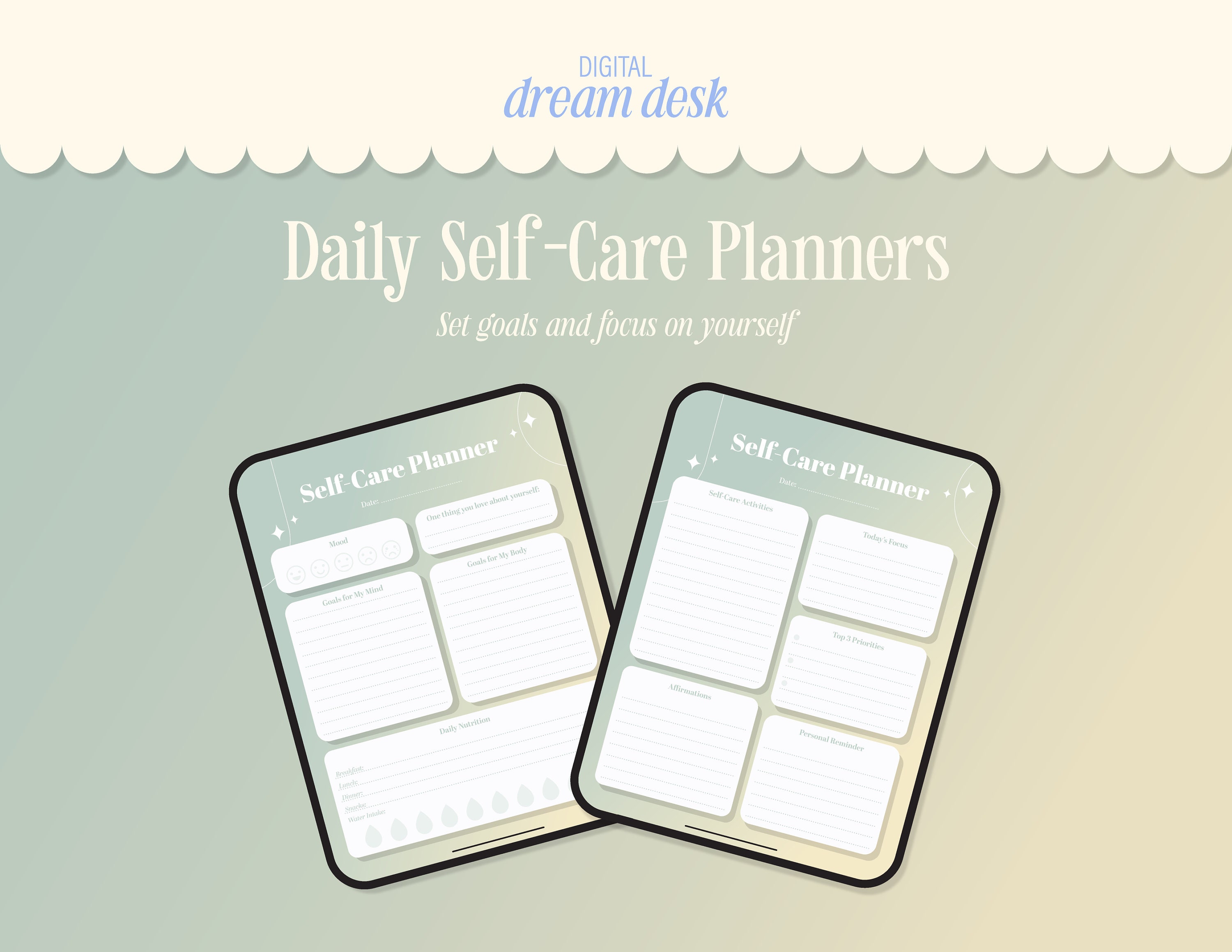 Digital Planner | Planner Covers | Daily, Weekly, Monthly | Notes, Self ...