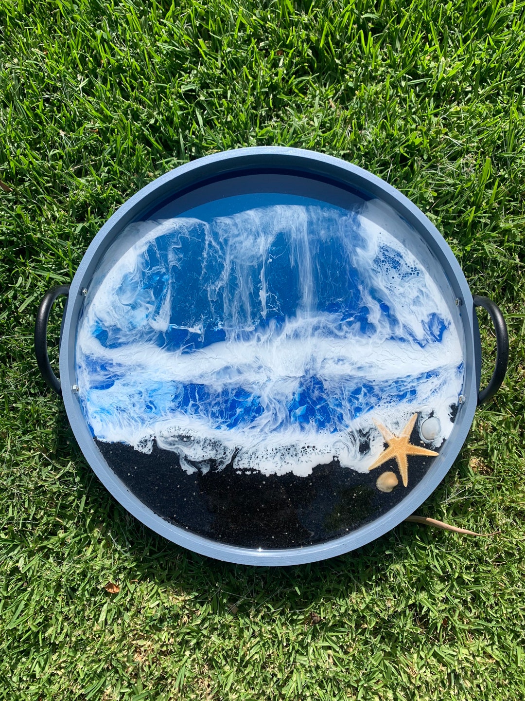 Blue Ocean Wave Tray Ocean Tray I Beach Tray Ocean Tray - Etsy Ireland