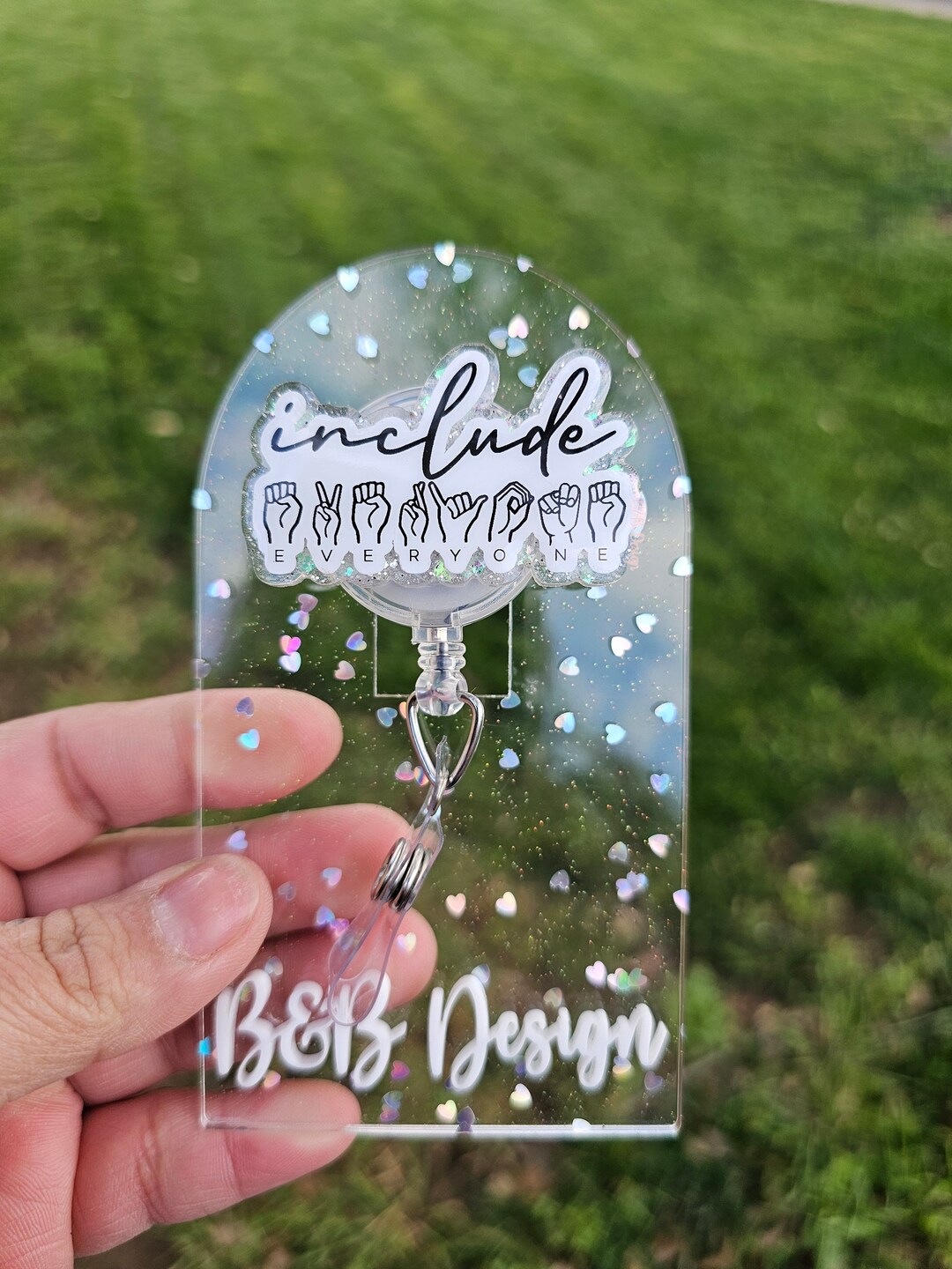 ASL Badge Reel, Include Everyone Badge, Audio Impaired Badge, Inclusion ...