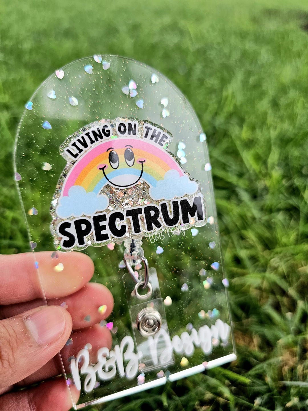 Autism Badge Reel, Rainbow Badge, Spectrum Badge Reel, Autism Awareness ...