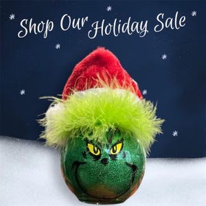 Fish Bowl Grinch/christmas Decor/grinch Holidays Decor/ Light up Grinch ...