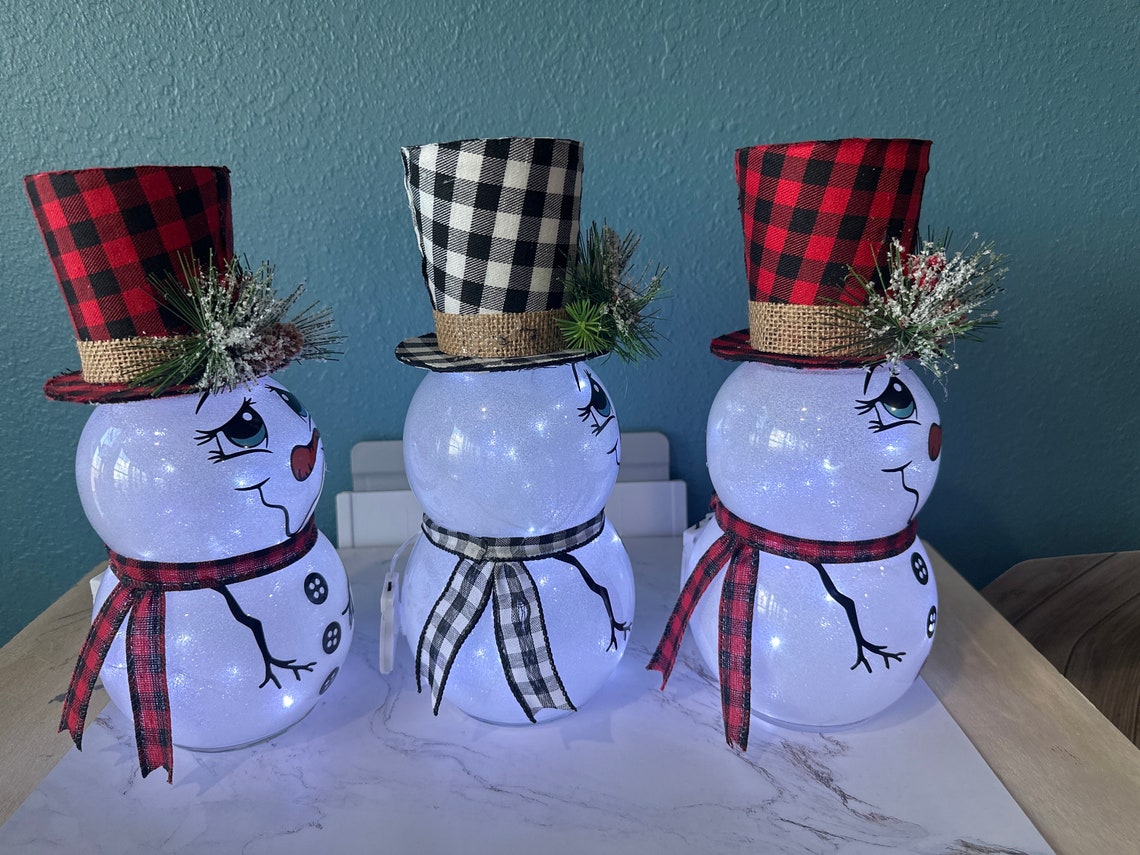 Christmas Decor Light up Snowman Snowman Decor Christmas Gift holiday ...