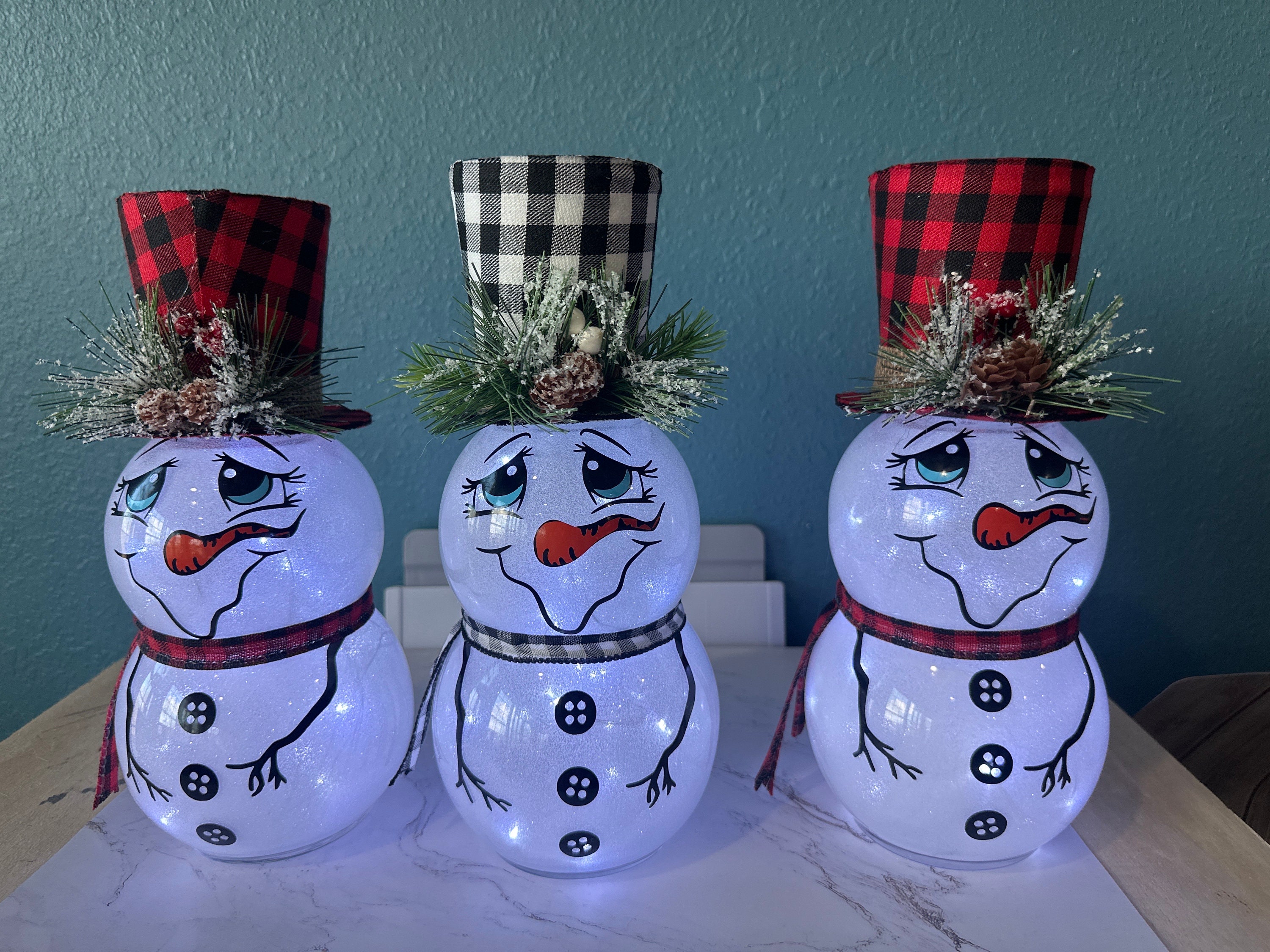 Christmas Decor Light up Snowman Snowman Decor Christmas Gift holiday ...