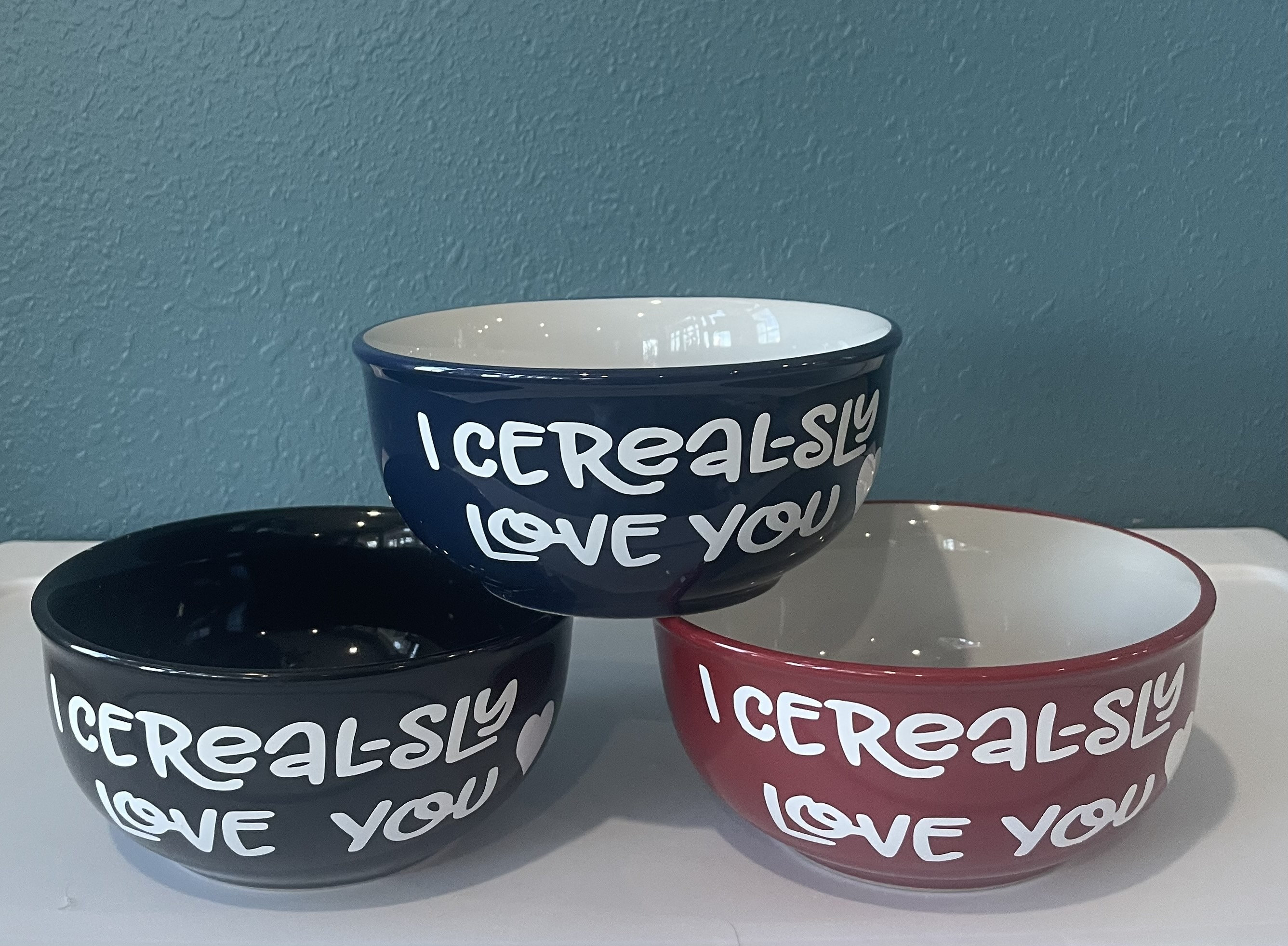 I Cereal Sly Love You cereal Bowlvalentine's Day - Etsy