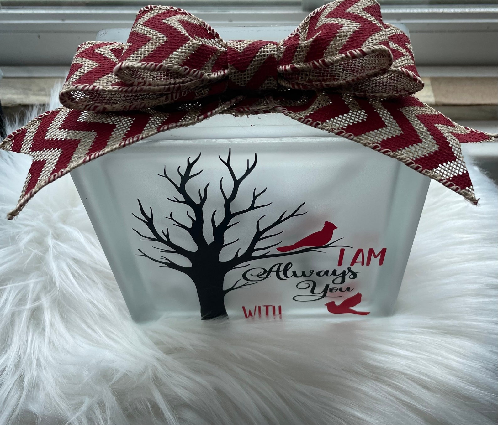 I Am Always With You Memory Glass Blockmemorial - Etsy