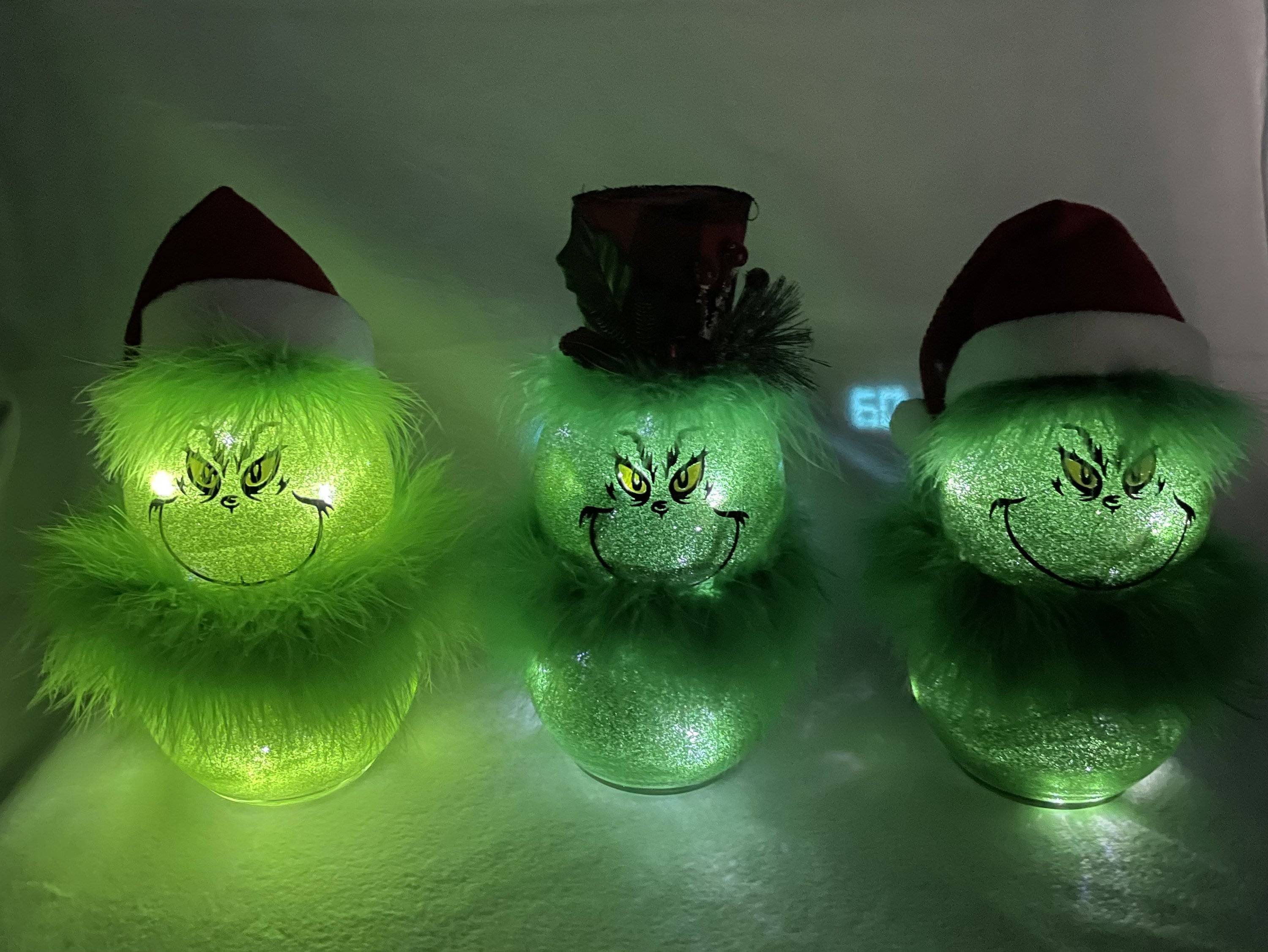 Fish Bowl Grinchchristmas Decorgrinch Holidays Decorlight - Etsy