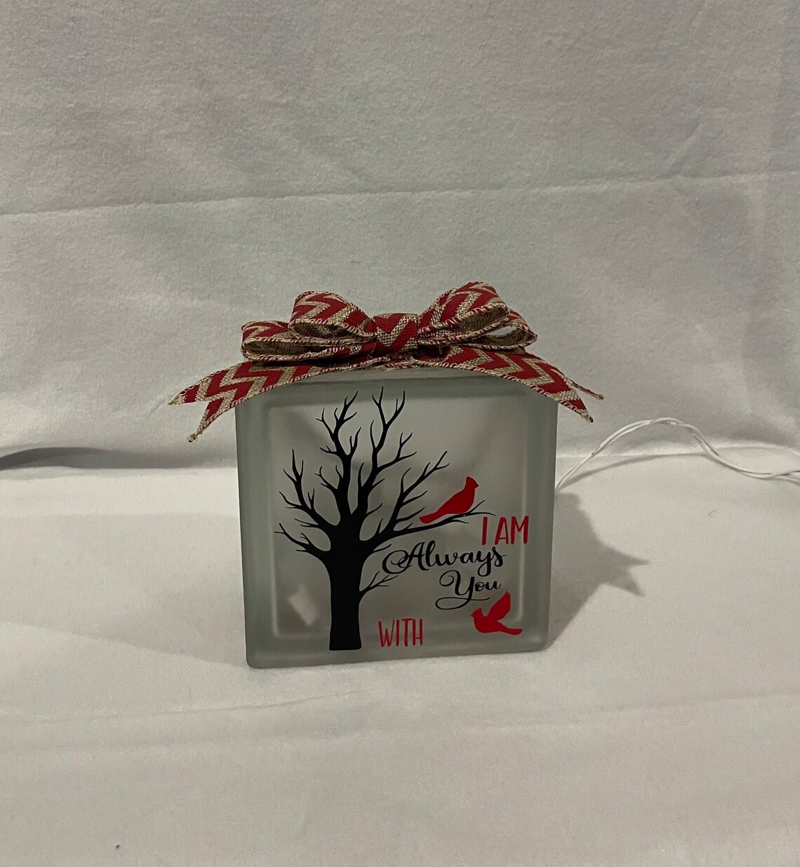 I Am Always With You Memory Glass Block|memorial - Etsy