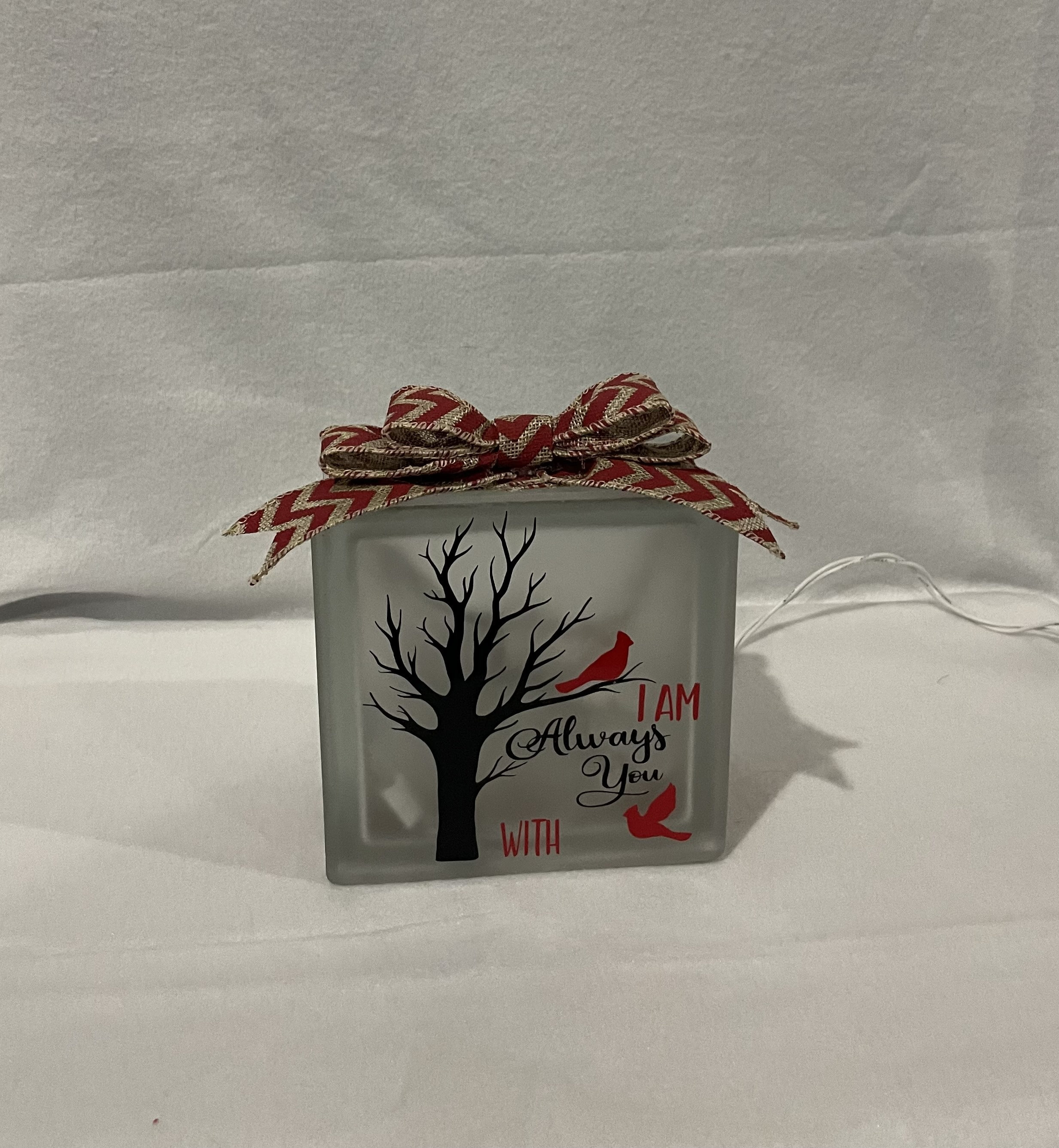 I Am Always With You Memory Glass Blockmemorial - Etsy