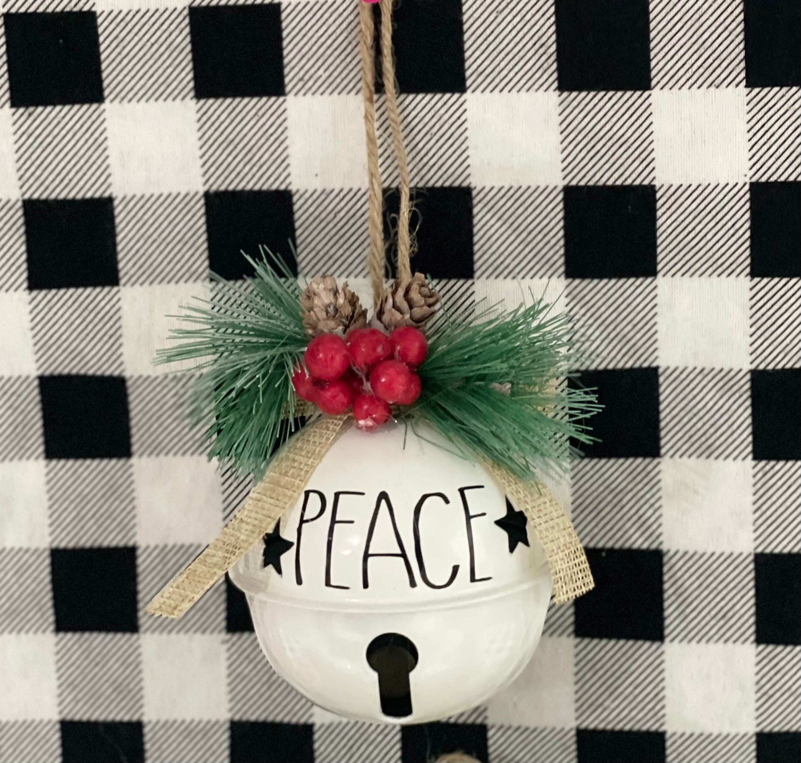 Christmas Bell Ornament|personalized Bell Ornament|jingle Bell Ornament ...