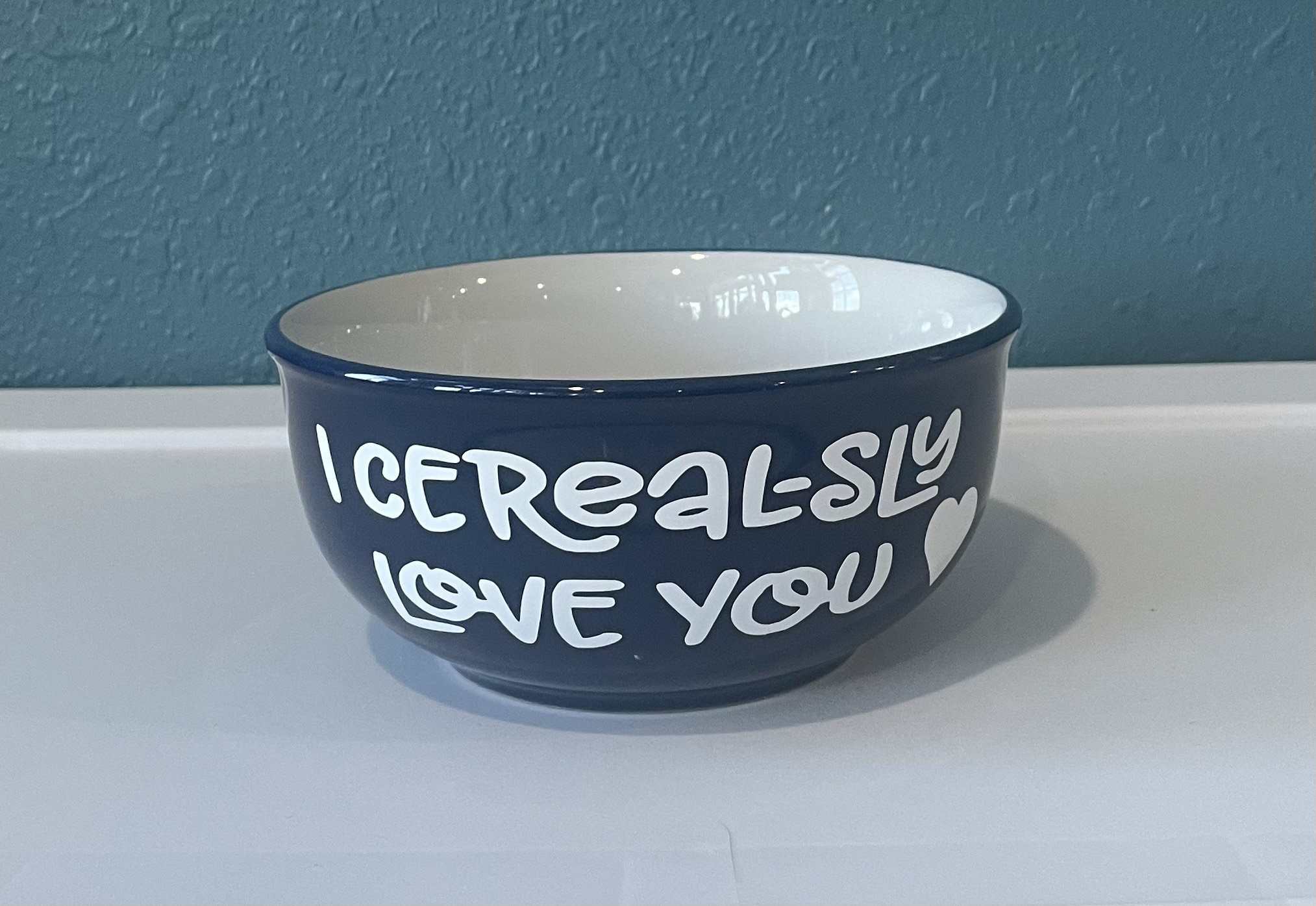 I Cereal Sly Love You cereal Bowlvalentine's Day - Etsy