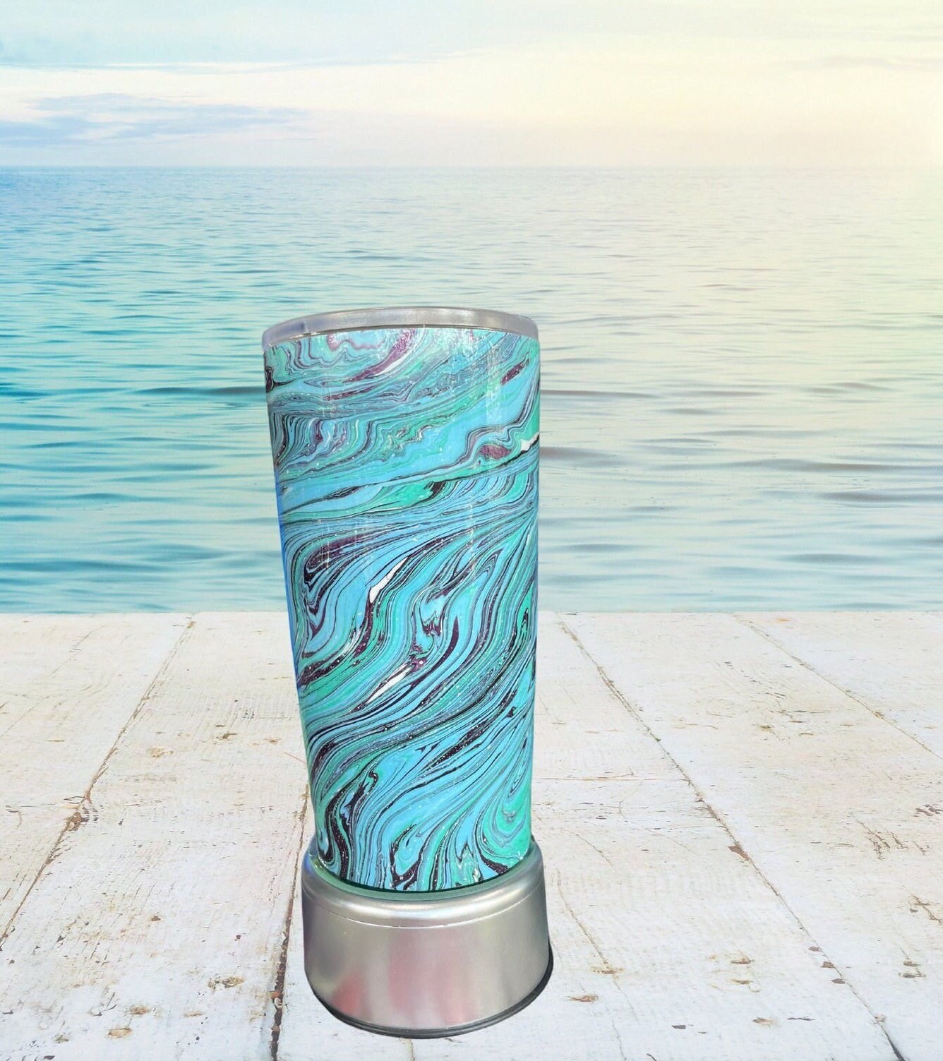 Hydro Dipping Marble, Epoxy Tumbler - Etsy
