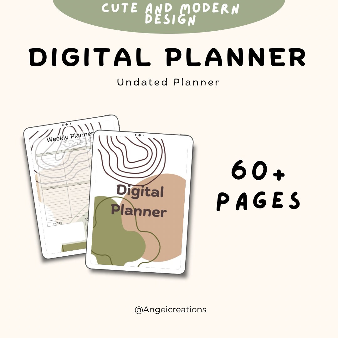 Modern Digital Yearly Planner for 2024, 2025, 2026 Digital Planner ...