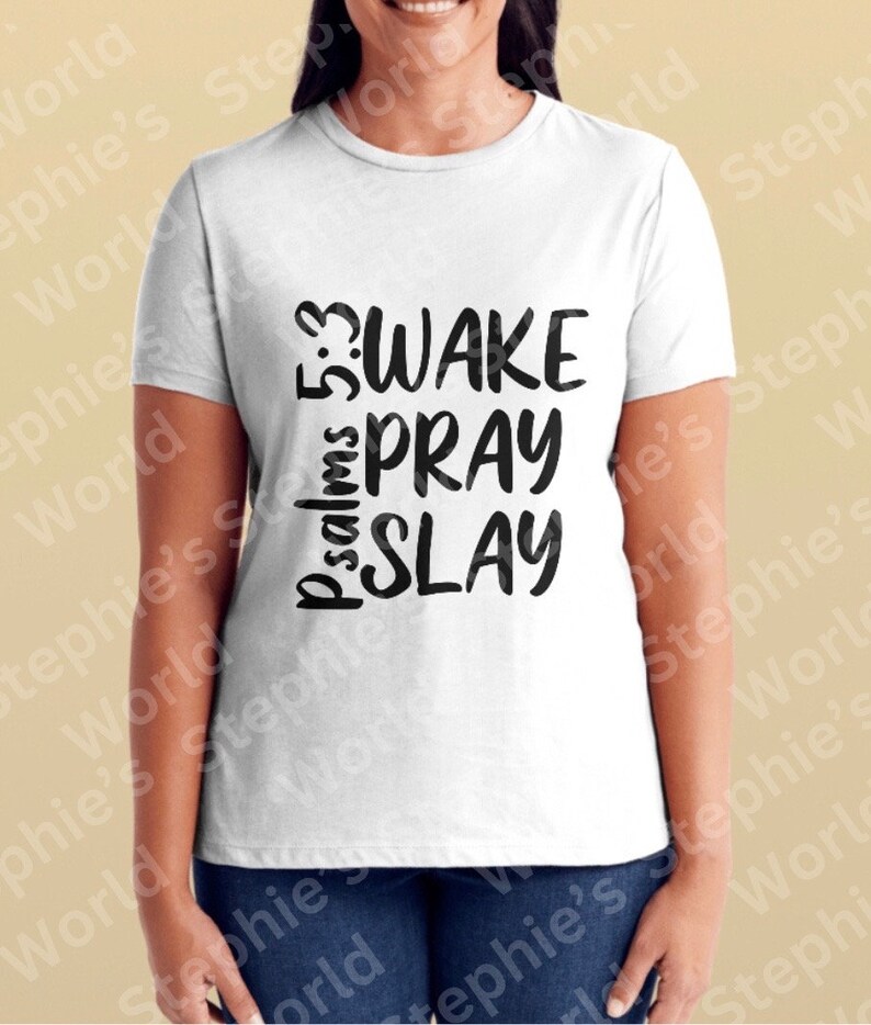 Wake Pray Slay, Praying Hands Svg, Bible Svg, Prayer Svg, Praying Svg ...