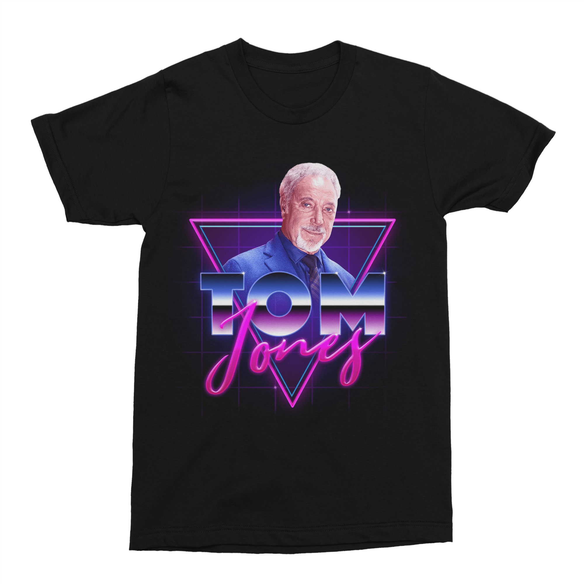 Tom Jones T-Shirt Unisex Nero Tom Jones Tee Vintage Uomo Donna | Etsy