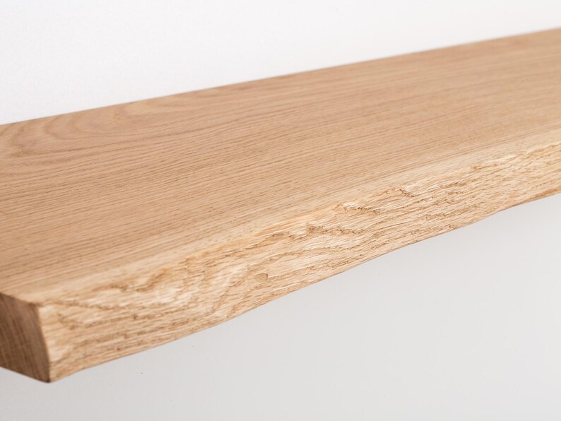 Floating Ash Shelves Made to Order, Long Bookshelf With Heavy Duty ...