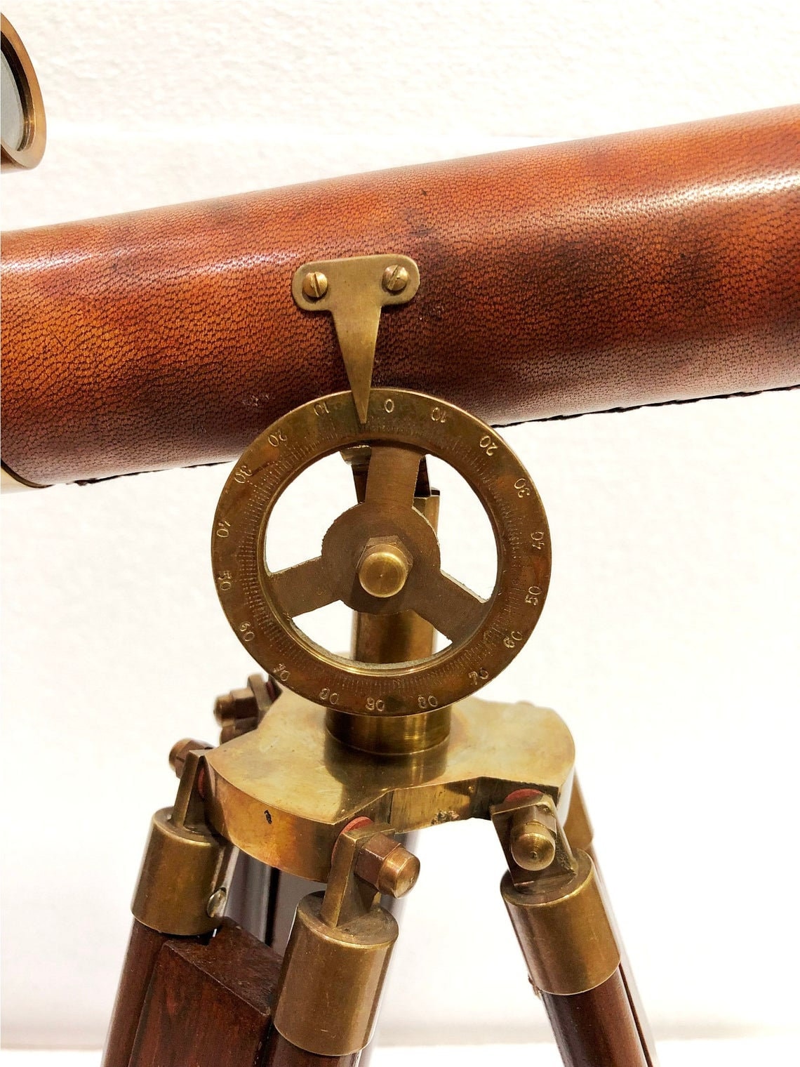 Nautical Antique Marine Brass Double Barrel 18 Telescope With ...