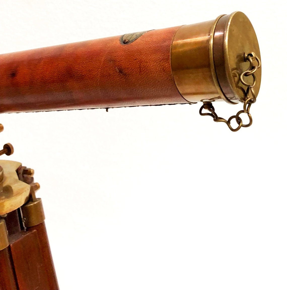 Nautical Antique Marine Brass Double Barrel 18 Telescope - Etsy