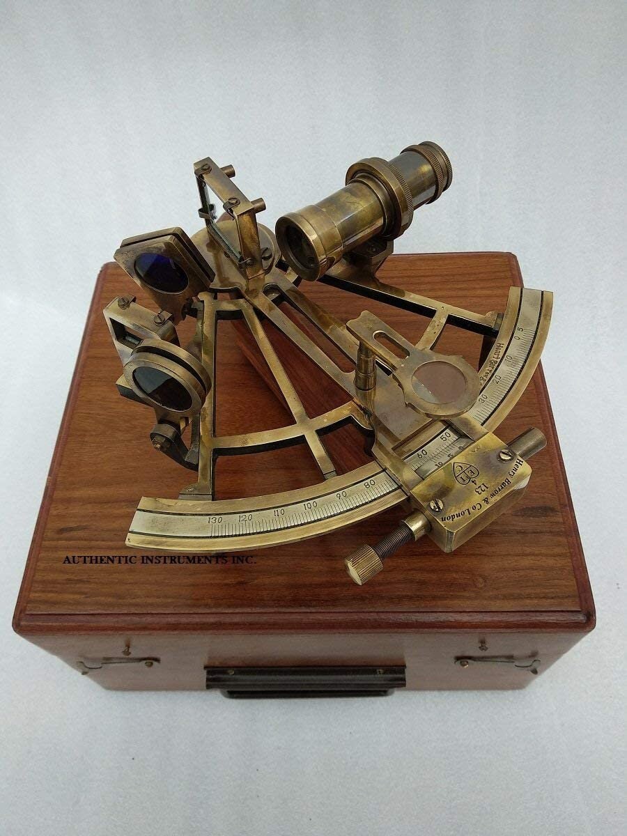 Nautical 8 Brass Hand-made Sextant With Wooden Box - Etsy