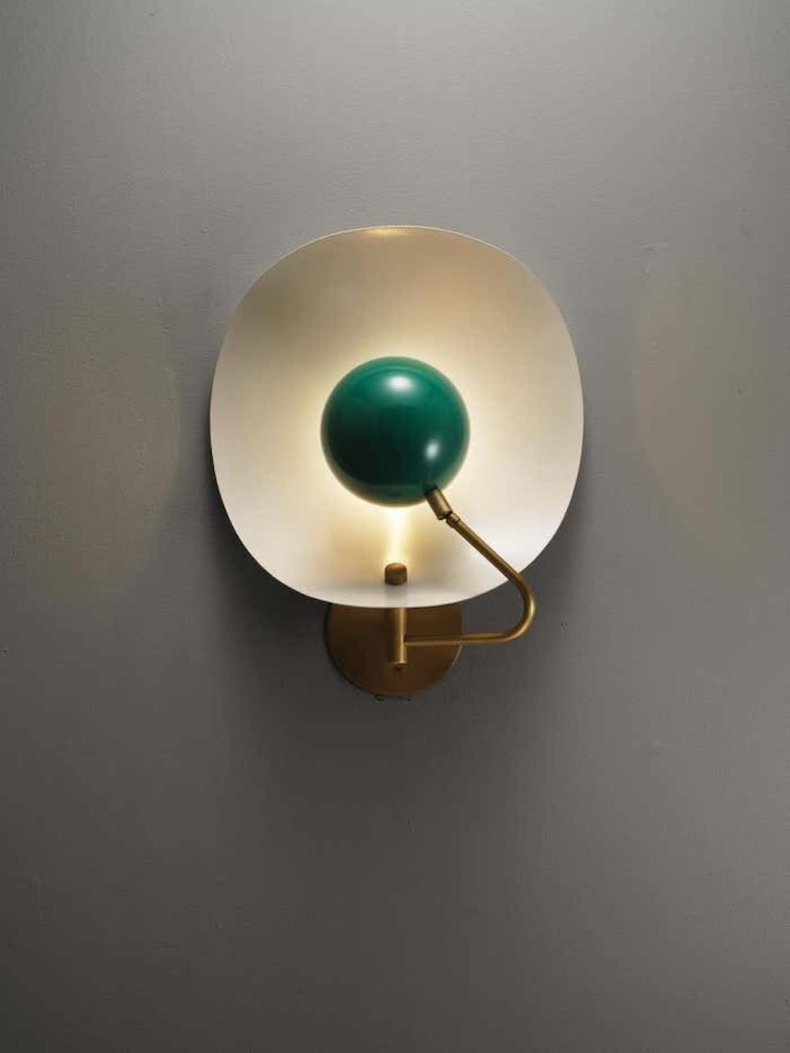 Modern Hand Made Brass Stilnovo Wall Scone Light Fixture - Etsy