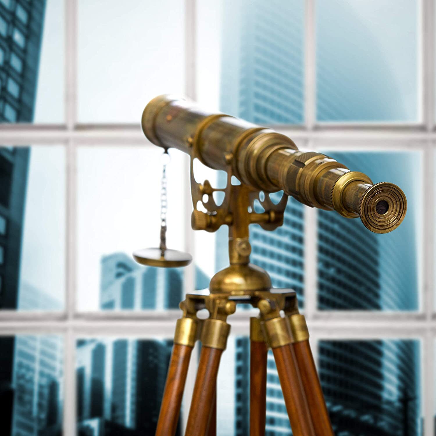 Nautical Handcrafted Vinatge Brass Telescope With Wooden - Etsy