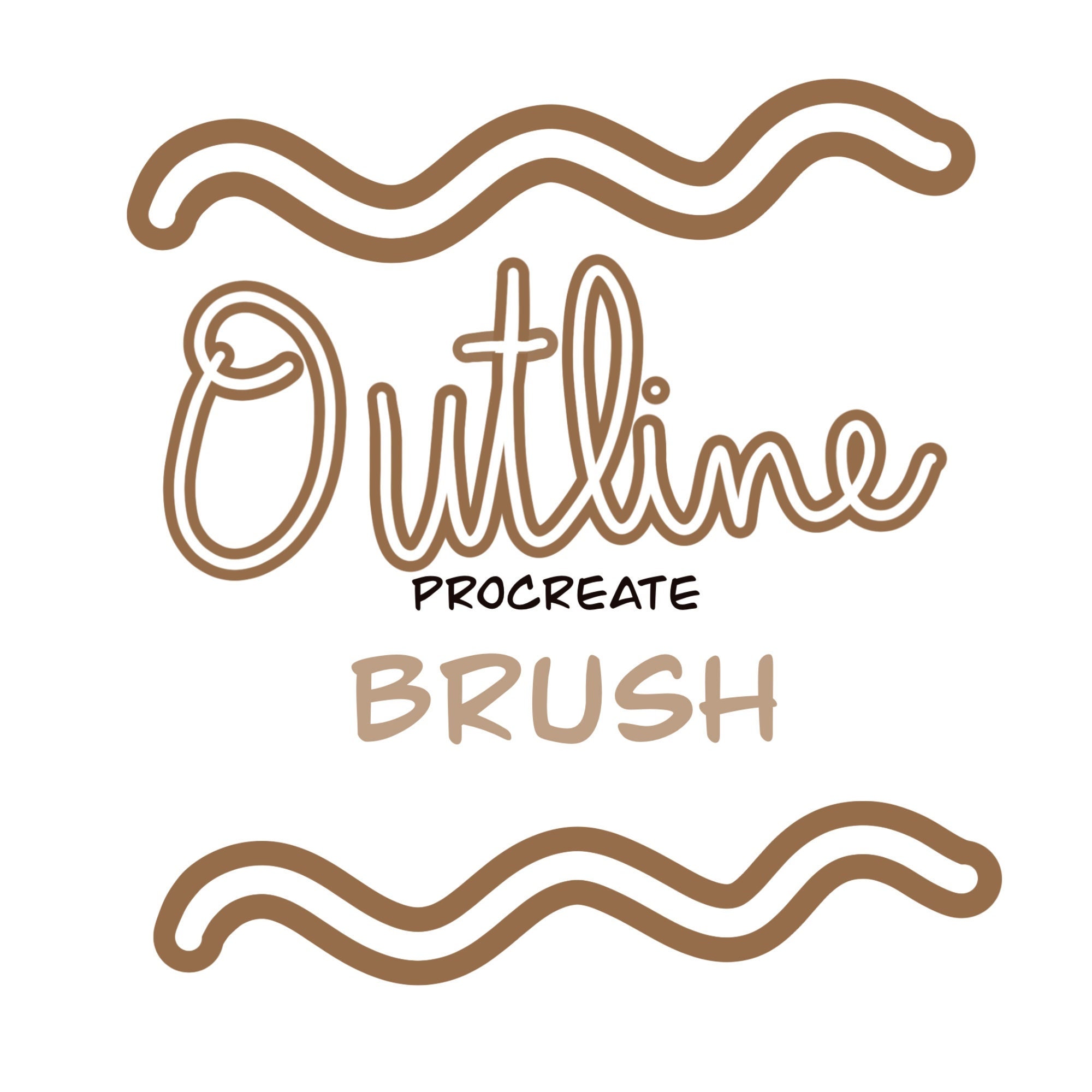 Procreate Outline Brush, Procreate Brushes, Outline Sft, Procreate ...