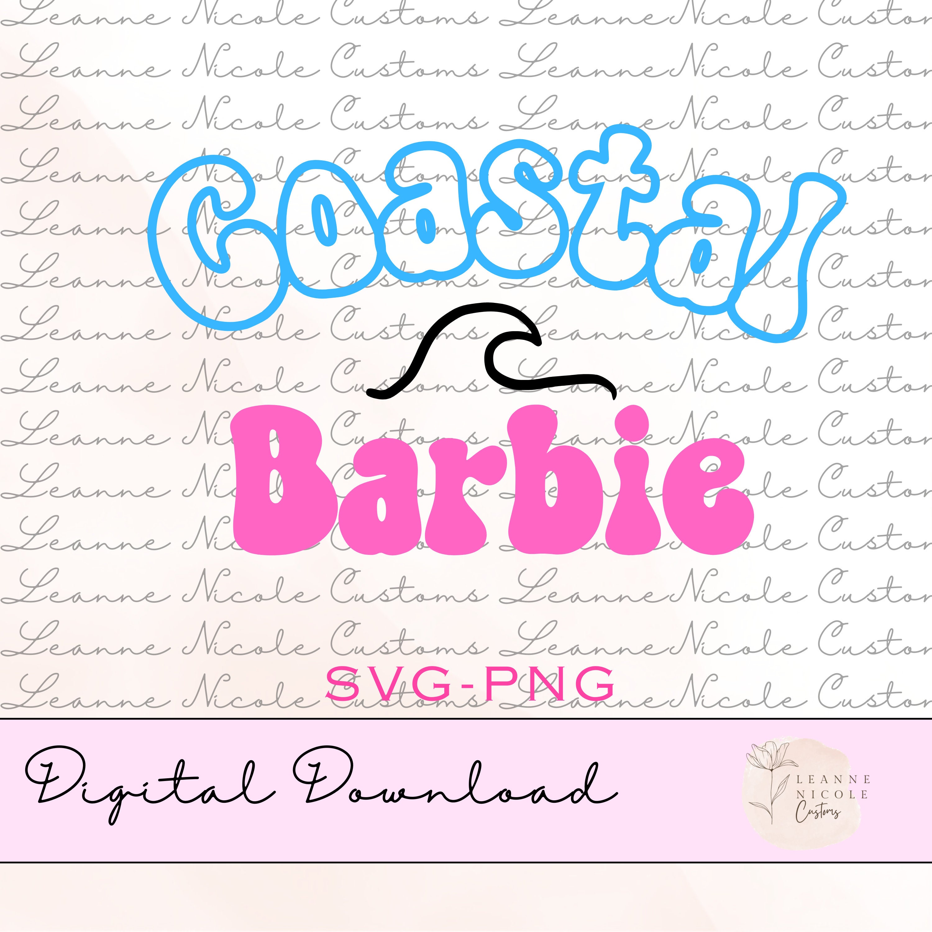 Coastal Barbi Svg, Beach Barbi Svg, Barb Svg, Barb Png, Come on Barbi ...