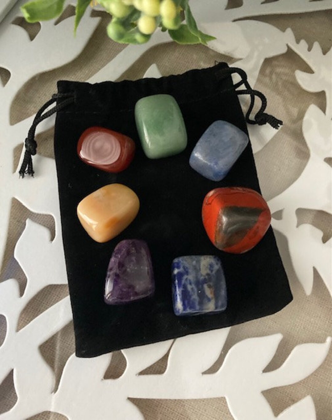 Chakra Balancing Kit, Crystals, Tumbled Stones, Gift Set, Meditation - Etsy