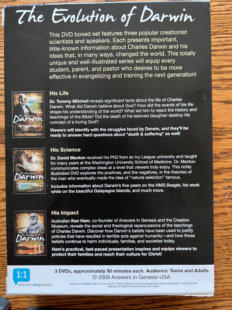 The Evolution of Darwin 3 Piece DVD Set - Etsy