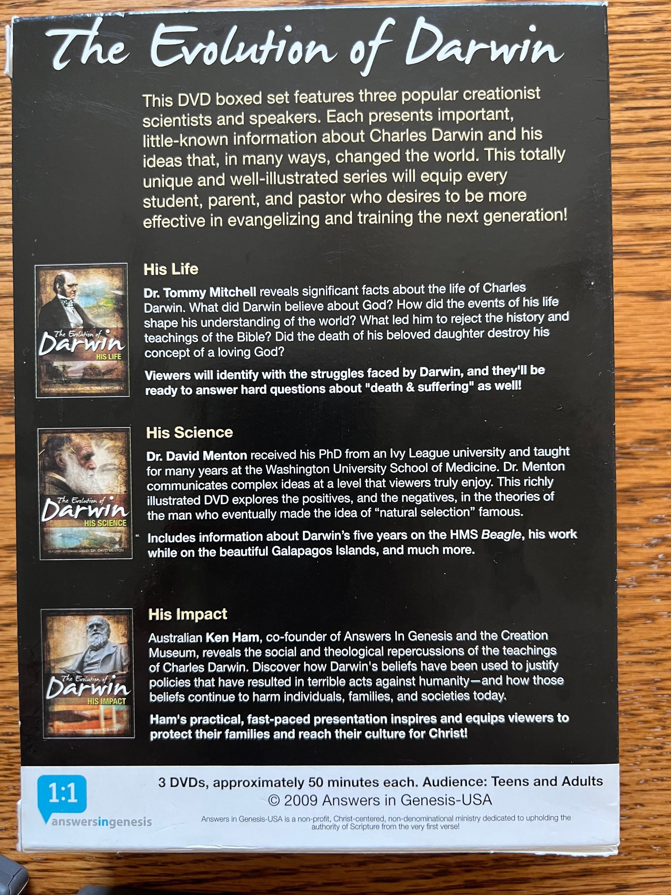 The Evolution of Darwin 3 Piece DVD Set - Etsy
